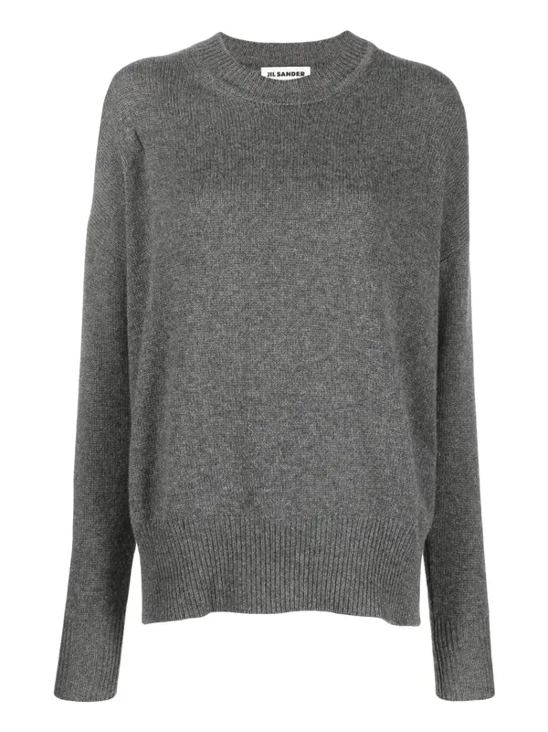 JIL SANDER Crew Neck Cashmere Jumper - Grey