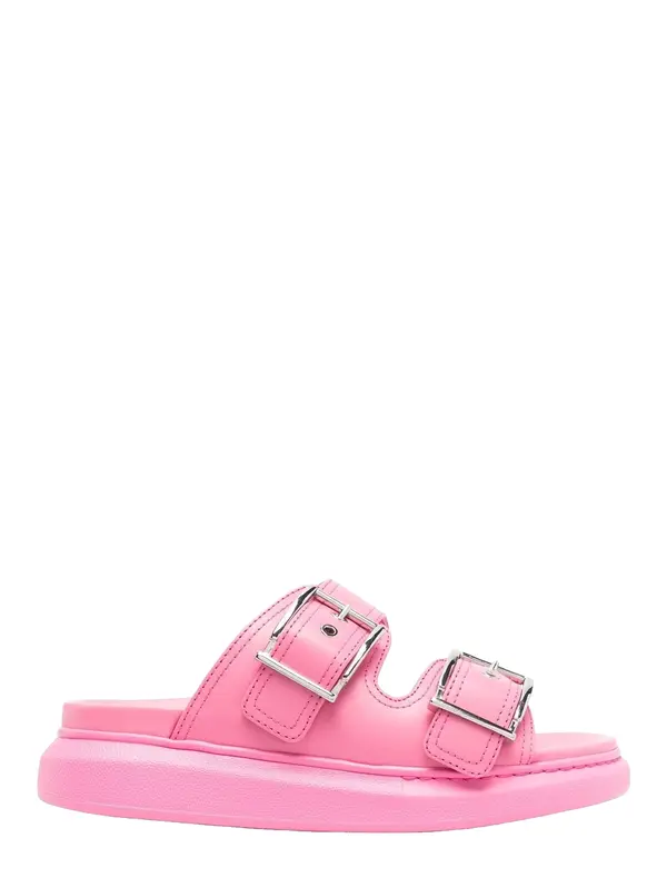 Alexander McQueen 50mm Double-buckle Sandals - Pink