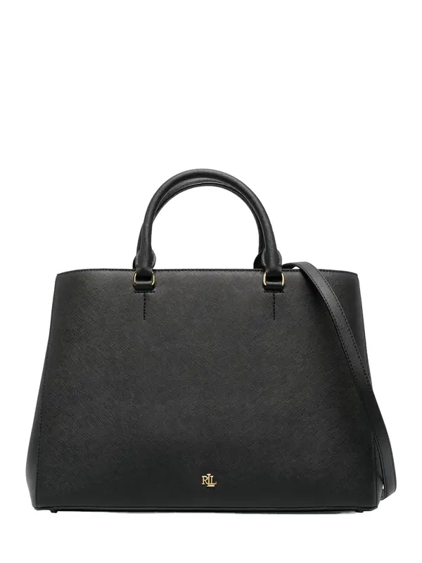 Ralph Lauren Hanna Leather Satchel - Black