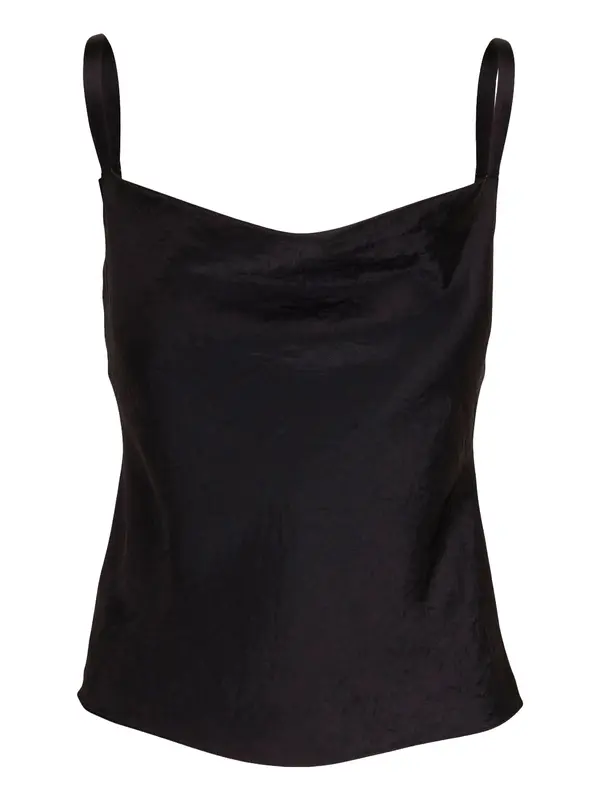 Vince Cowl-neck Cami Top - Black
