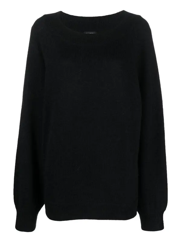 TOM FORD Ribbed-knit Round Neck Jumper - Black