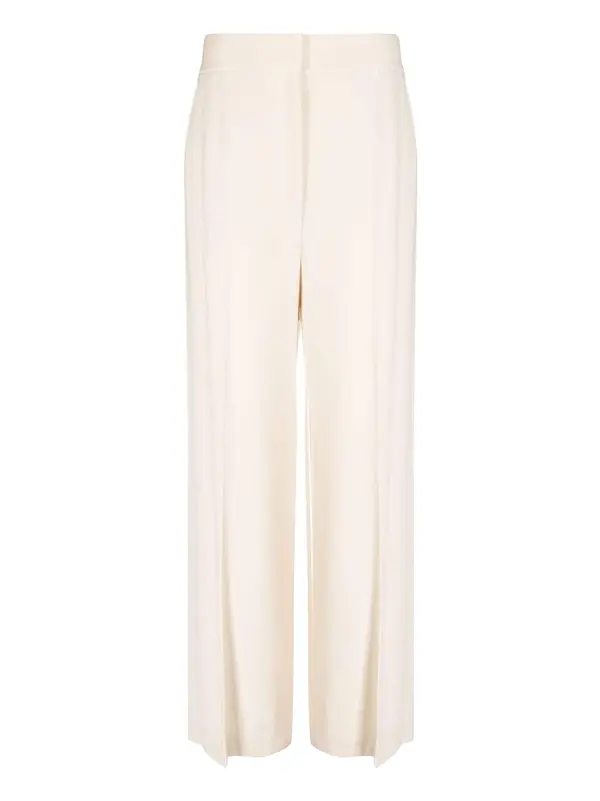 Khaite High-waisted Wide-leg Trousers - Neutrals