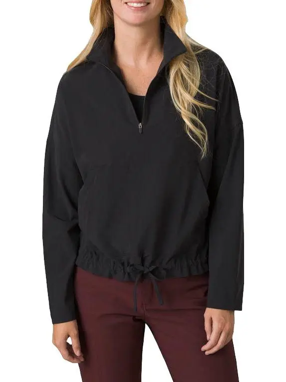 Prana Railay Half Zip Pullover - Black