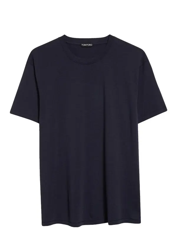TOM FORD Short Sleeve Crewneck T-shirt - Ink Blue
