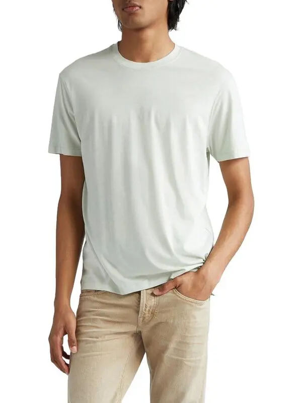 TOM FORD Short Sleeve Crewneck T-shirt - Pale Mint