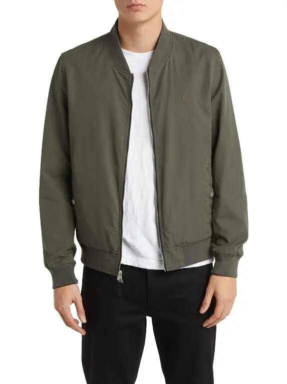 ALLSAINTS Bassett Reversible Bomber Jacket - Green/ Black