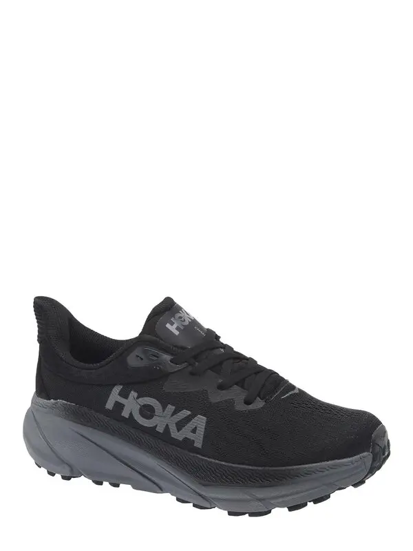 Hoka Challenger Running Shoe - Black/black/black