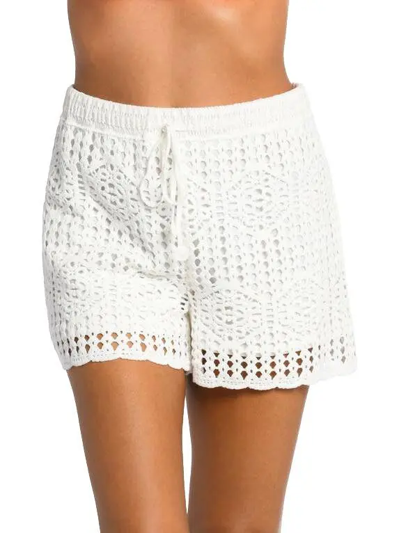 La Blanca Waverly Cover-up Shorts - Ivory
