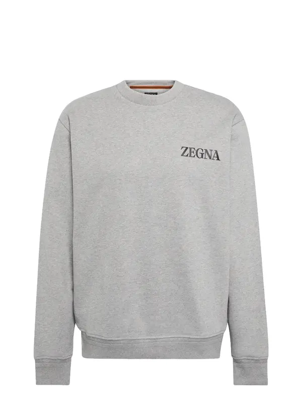 Zegna Cotton Sweatshirt - Grey