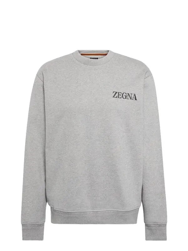 Zegna Cotton Sweatshirt - Grey