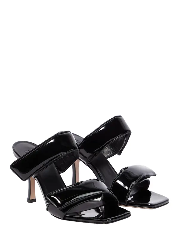 GIA BORGHINI X Pernille Teisbaek Perni 03 Leather Sandals - Black