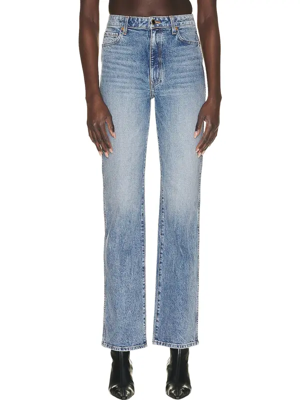 Khaite Danielle Straight Leg Jeans - Bryce Stretch