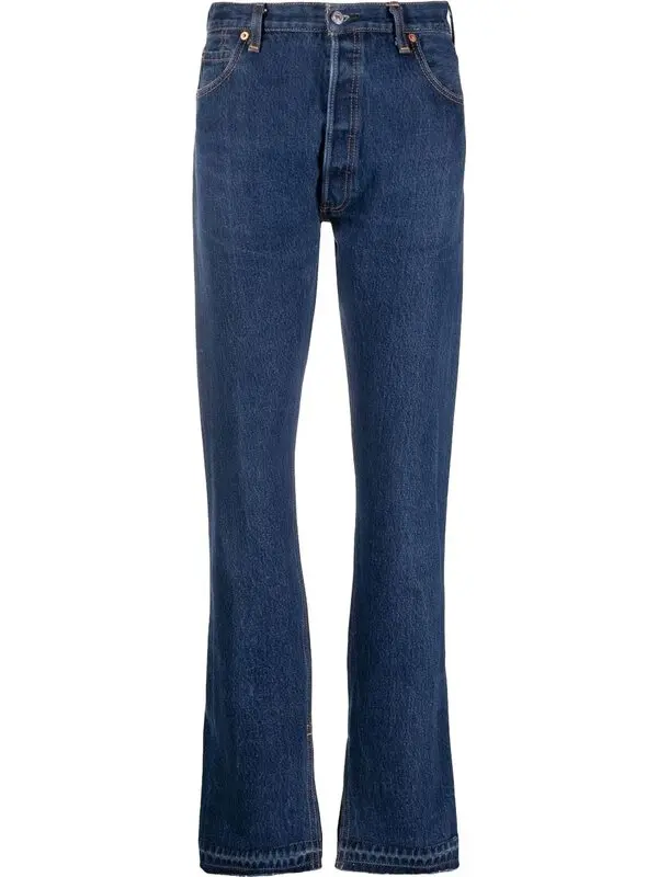 RE/DONE High-rise Slim-fit Jeans - Blue