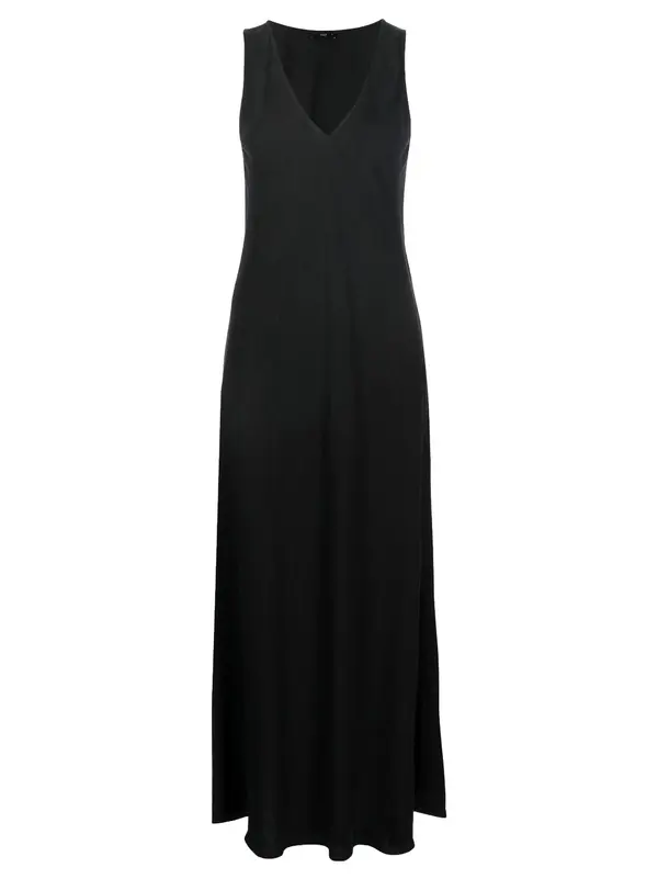 Voz V-neck Maxi Dress - Black