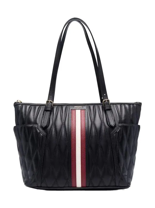 Bally Damirah Quilted Leather Tote Bag - Black