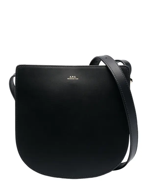A.p.c. Geneve Leather Shoulder Bag - Black
