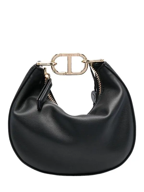 TWINSET Mini Croissant Top-handle Bag - Black