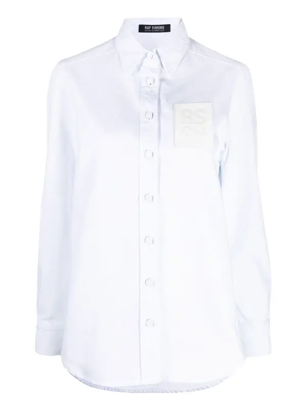Raf Simons Logo-patch Shirt - White