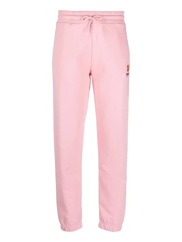 Kenzo Embroidered-logo Track Trousers - Pink