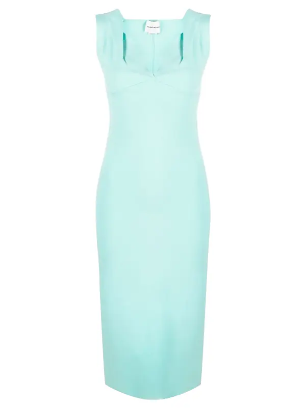 Roland Mouret Sweetheart-neck Midi Dress - Blue