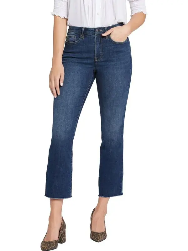 NYDJ Slim Boot Ankle Fray Jeans - Olympus