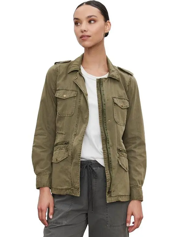 Velvet By Graham & Spencer Ruby Army Jacket - Green