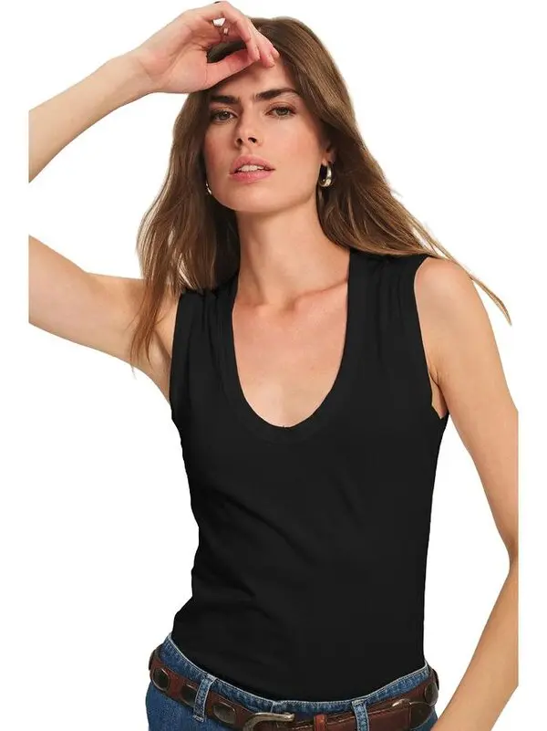 Velvet By Graham & Spencer Estina Tank Top - Black