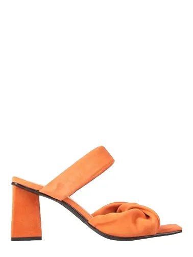 Vero Moda Leather Sandals - Orange