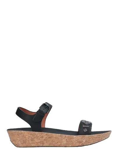 Fitflop Leather Sandals - Black