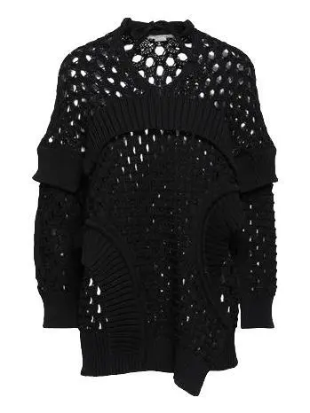 Stella McCartney Sweater In Cotton And Polyamide - Black