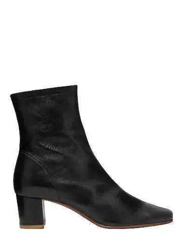 By Far Leather Ankle Boots - Black