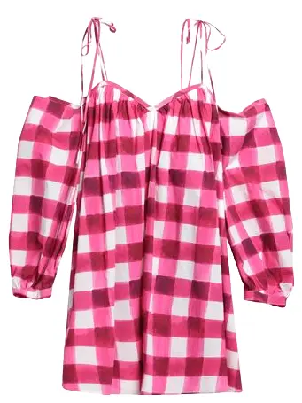 MSGM Trapeze Mini Dress - Pink