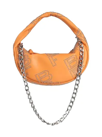 By Far Handbag Lambskin Hobo Bag - Mandarin