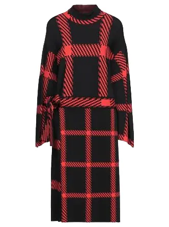 Stella McCartney Checked Midi Dress - Red
