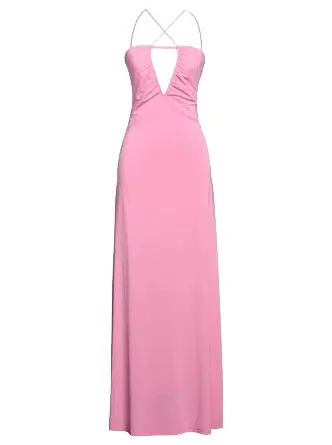 CIRCUS HOTEL Maxi Dress With Tassels And Frills - Pink