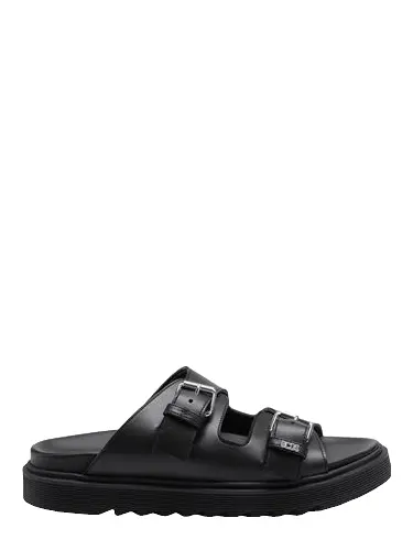 Gcds Leather Sandals - Black