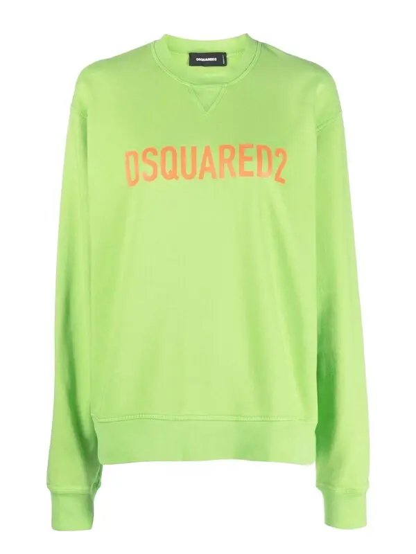 Dsquared2 Logo Embroidered Sweatshirt - Green
