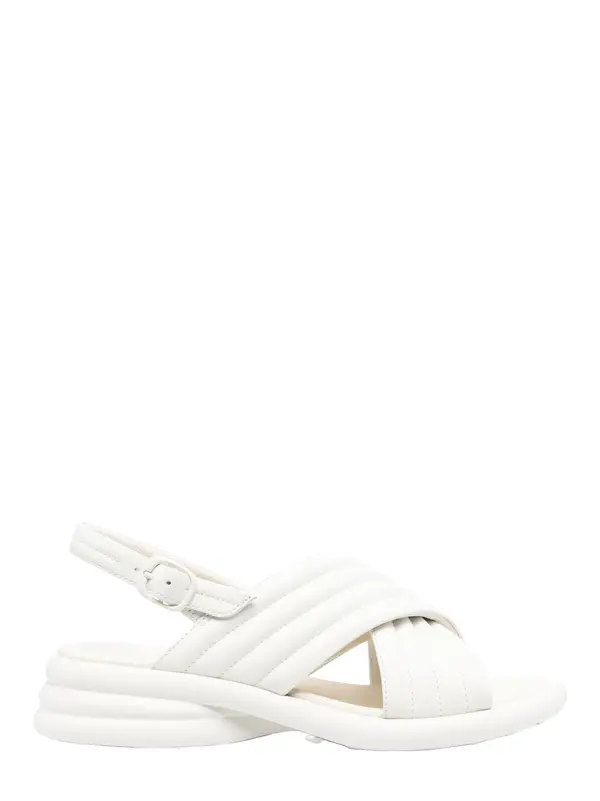 Camper Spiro Cross-strap Sandals - White