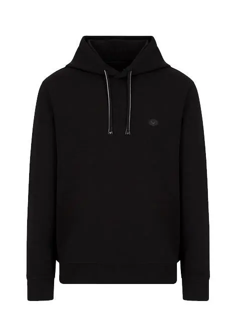 Emporio Armani Hooded Micro Logo Sweatshirt - Black