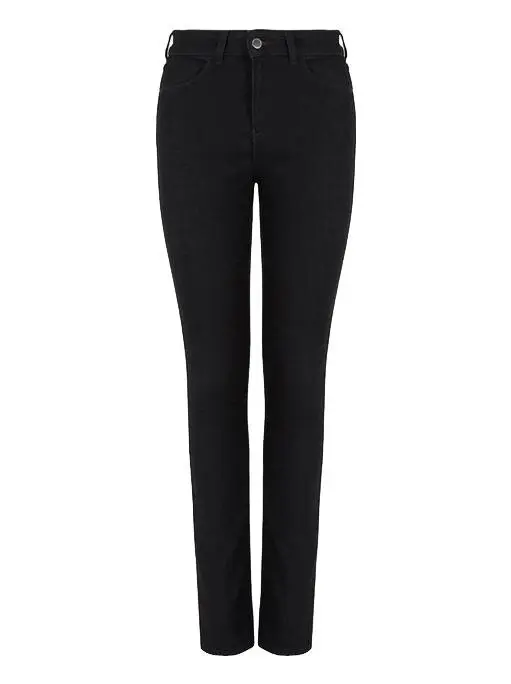 Emporio Armani J18 High-rise Skinny-leg Jeans - Black