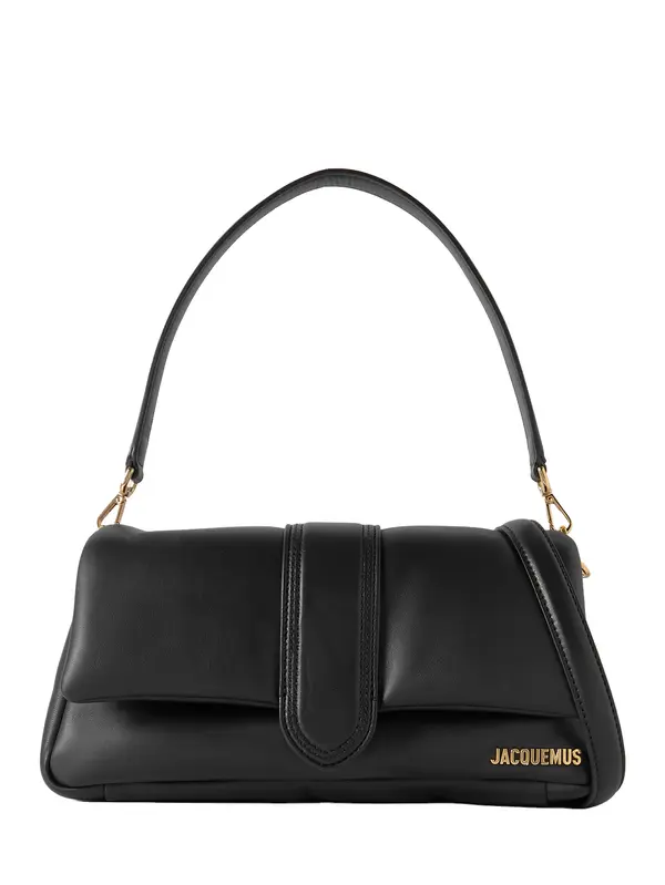 Jacquemus Le Bambimou Padded Leather Shoulder Bag - Black