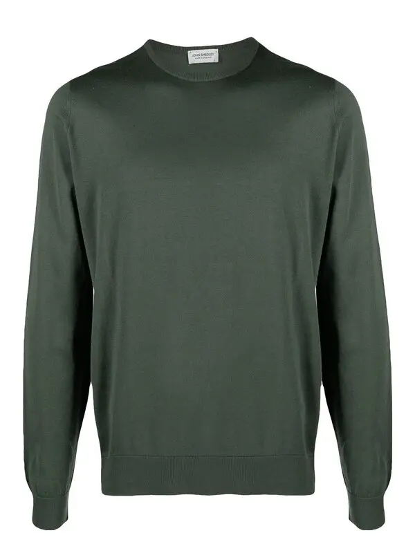 John Smedley Fine-knit Cotton Jumper - Green