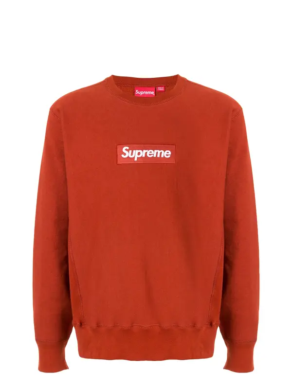 Supreme Box Logo Cres-neck Sweatshirt - Red