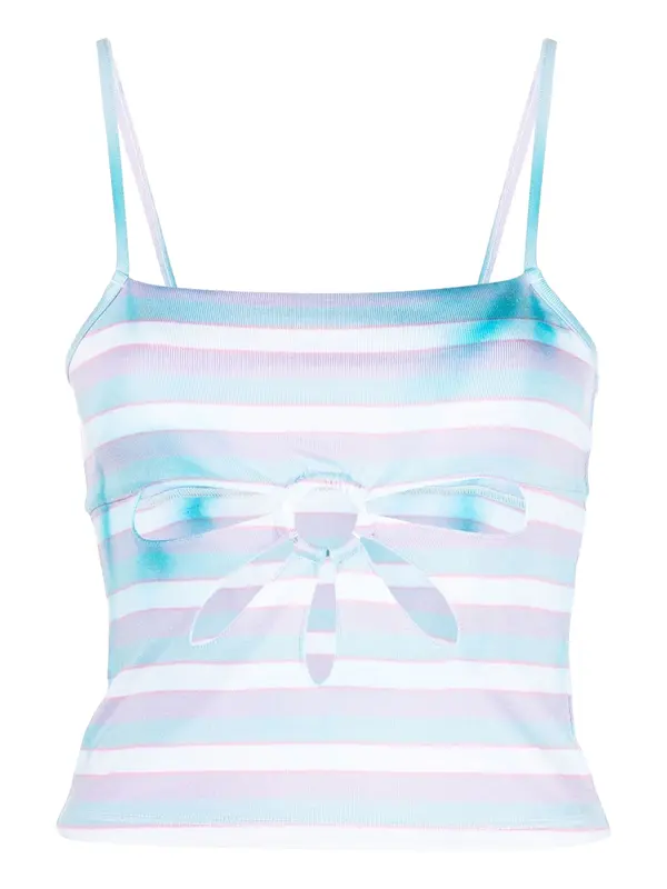 Collina Strada Stripe-detail Tank Top - Blue