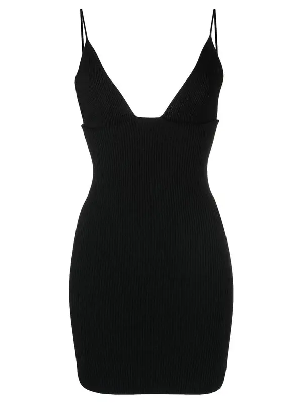 Dsquared2 V-neck Mini Dress - Black