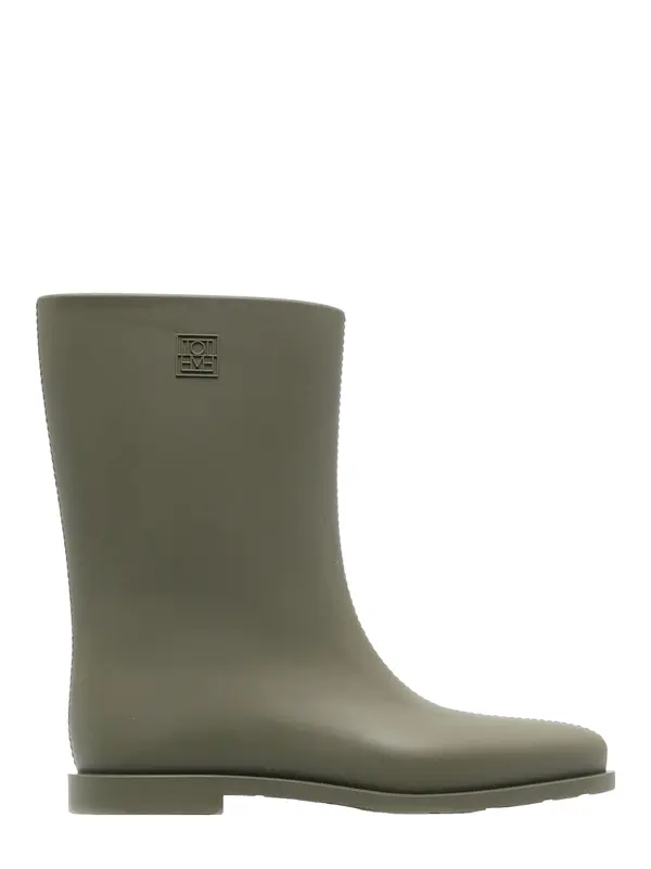 TOTEME Rain Logo-debossed Boots - Green