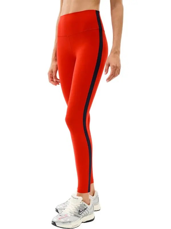 Splits59 Clare High Waist Rigor 7/8 Legging - Lotus Red/indigo