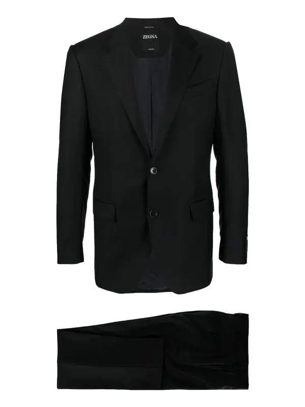 Zegna Trofeo™ Wool Single-breasted Suit - Black