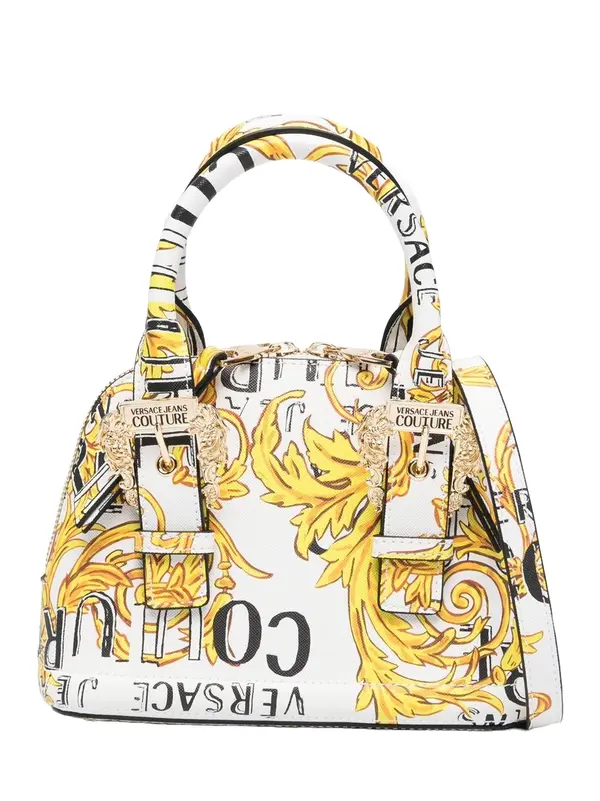 Versace Barocco Print Mini Tote - White