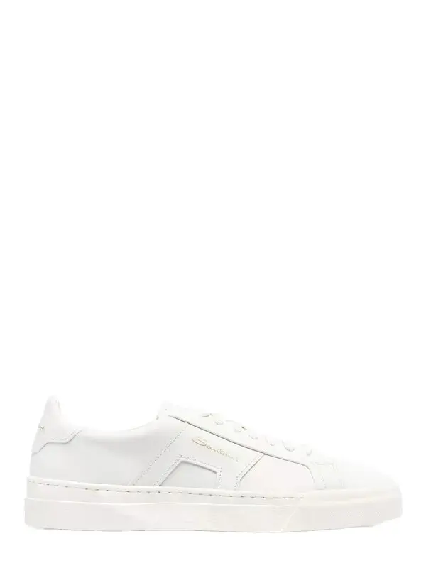 Santoni Double Buckle Low-top Sneakers - White